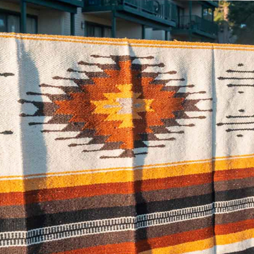 Handwoven Mexican Aztec Diamond Blankets | Shop West Path Blankets
