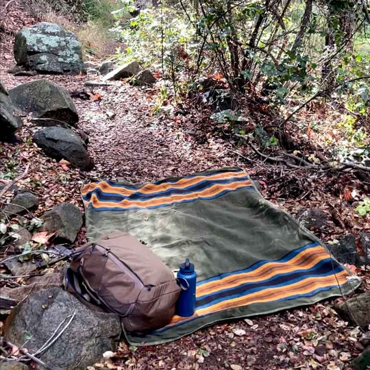 Canvas Camping Blanket -Waxed Canvas Outdoor Blanket Bushcraft Blanket ...
