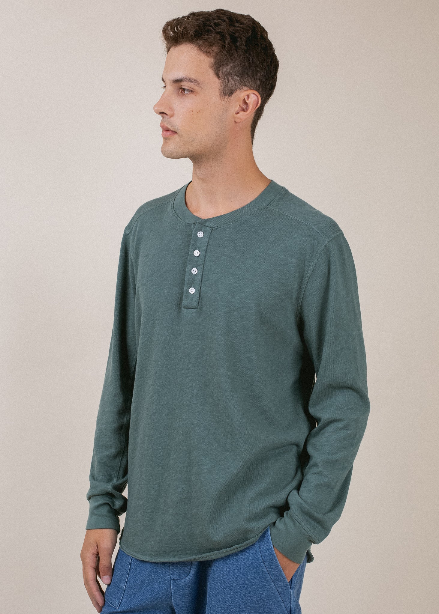 Long Sleeve Henley – West Path
