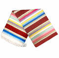 Red Serape Mexican Blanket, 100% Cotton | Beach Blanket, Home Throw ...