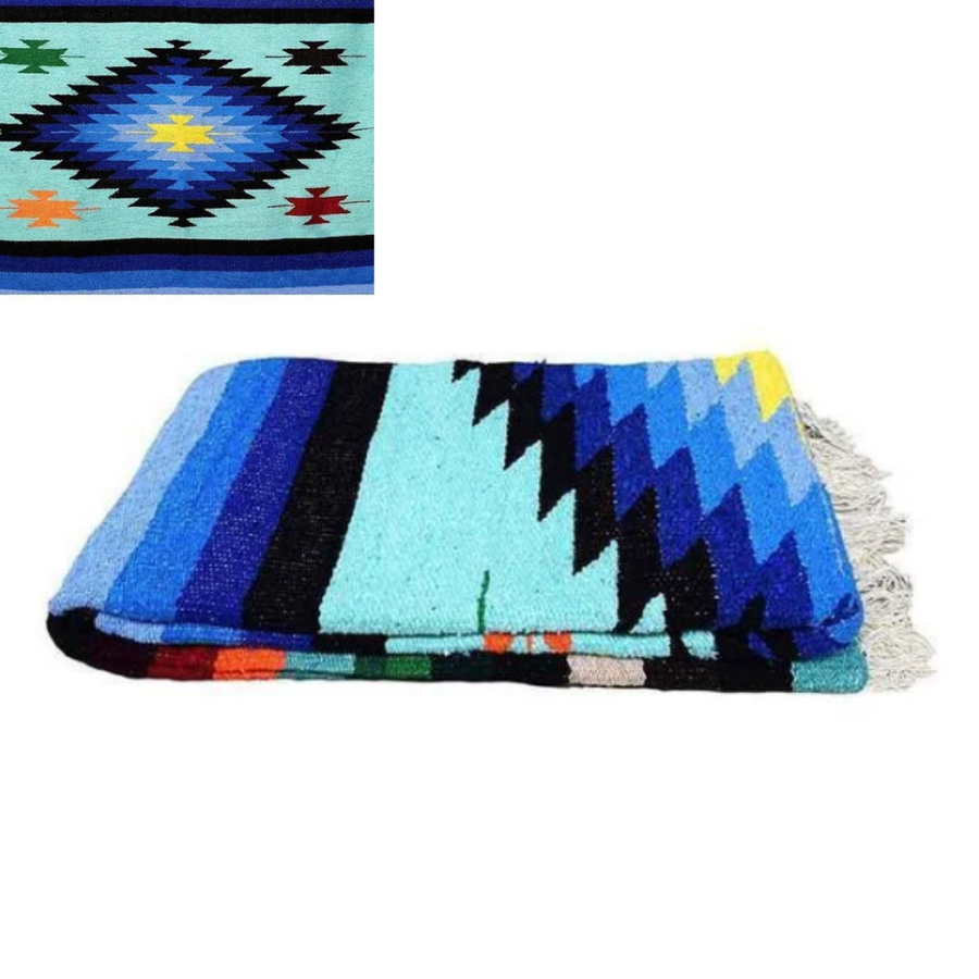 Handwoven Mexican Aztec Diamond Blankets | Shop West Path Blankets